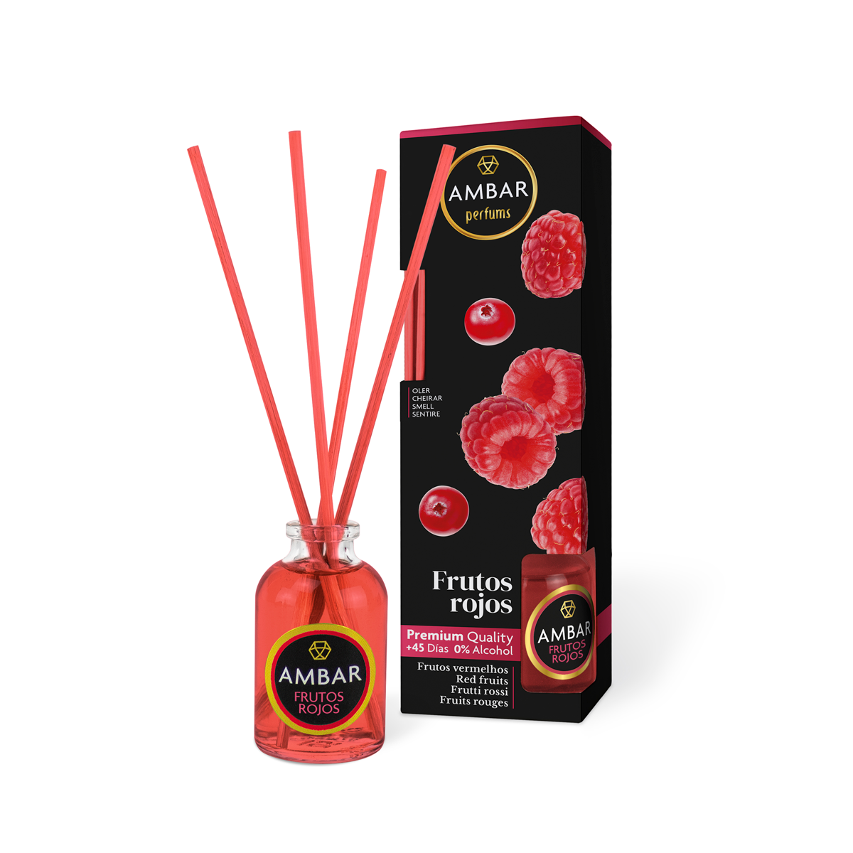 Ambar Red Fruits (Frutos Rojos) 30ml Reed Diffuser (12 units)