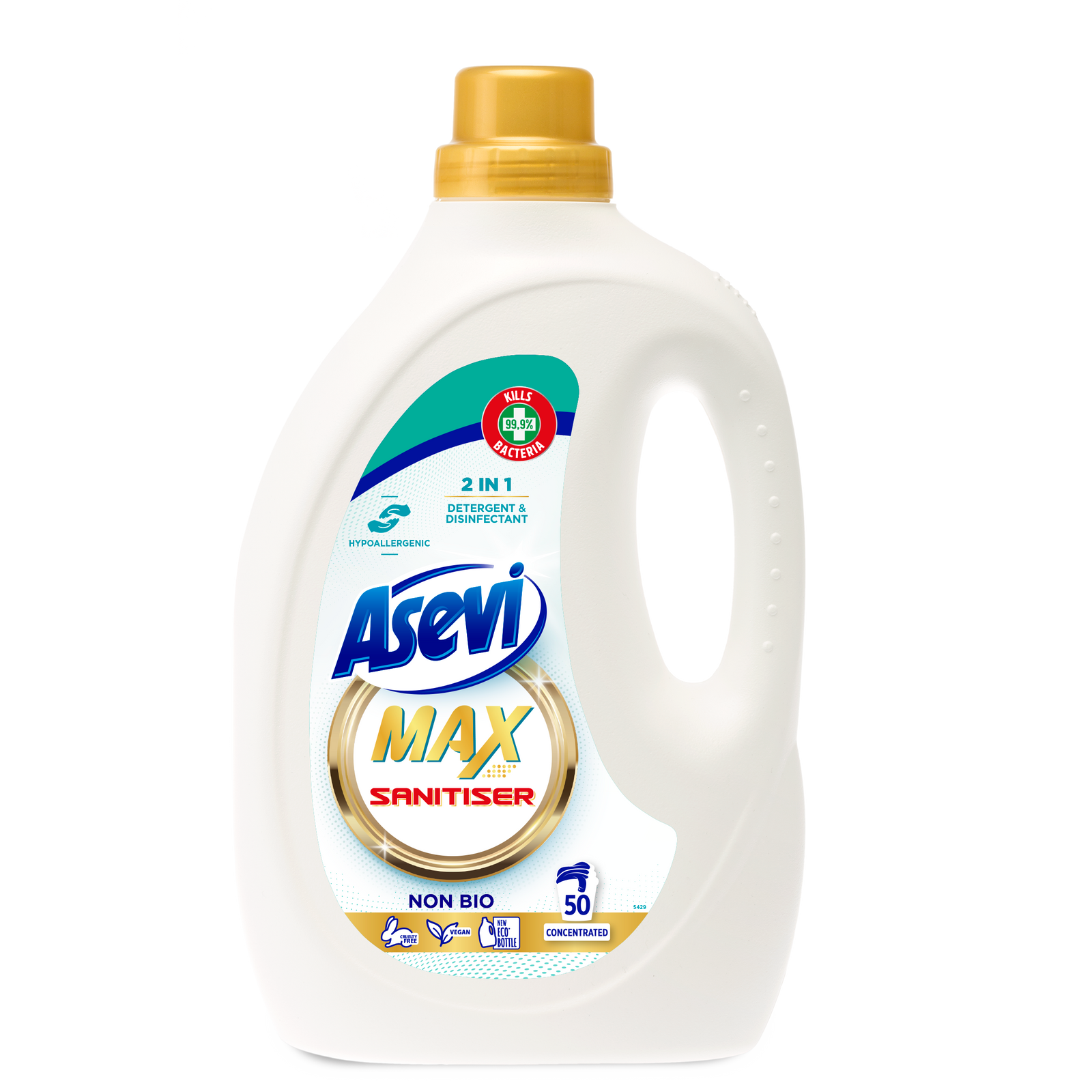 Asevi Max detergent sanitiser / hygienic RRP £7.50 (5 Units)