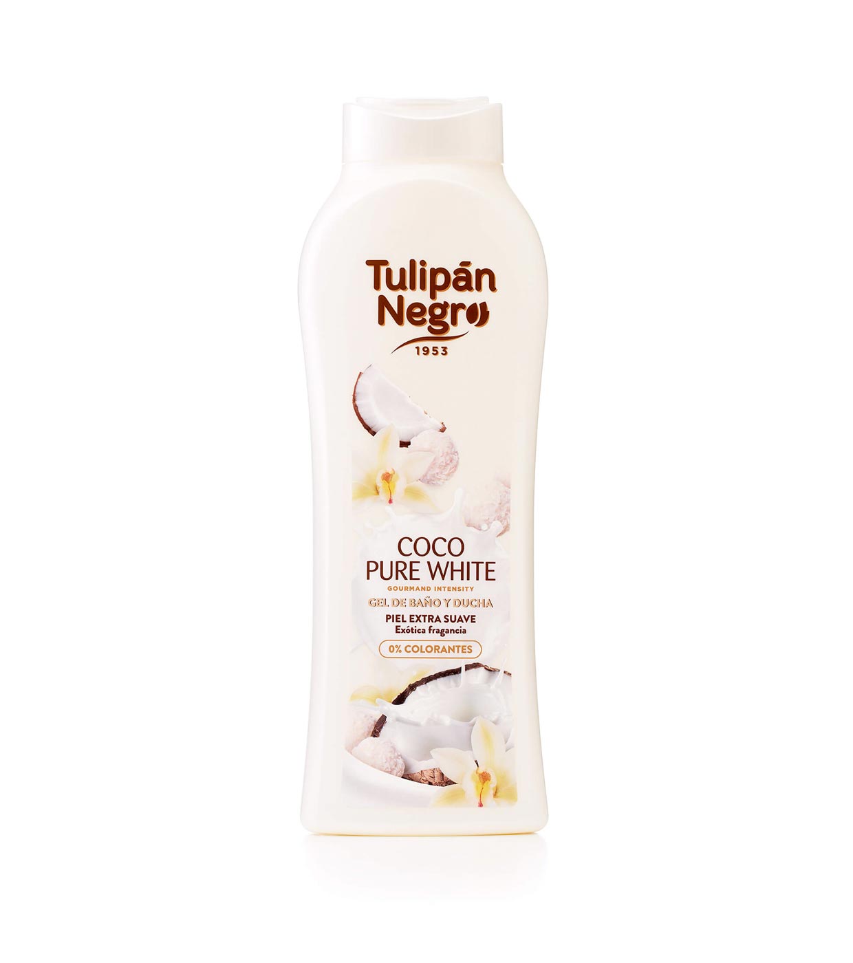 TULIPAN NEGRO Coco Pure White Bath & Shower Gel 650ml (12 units)